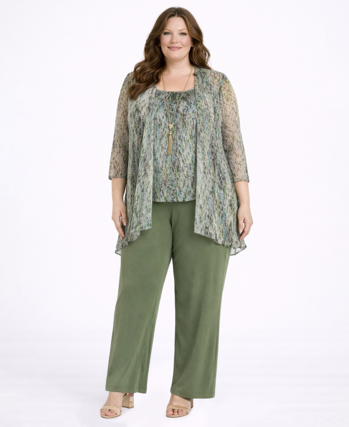 Click here for R & M Richards Plus Size Tank Top  Jacket  and Pan... prices