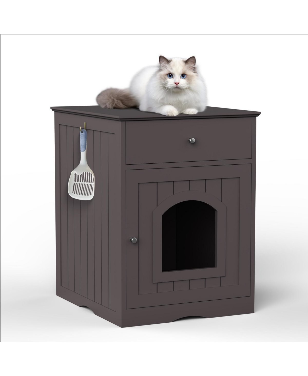 Click here for Cesicia Wood Pet House Cat Litter Box Enclosure In... prices