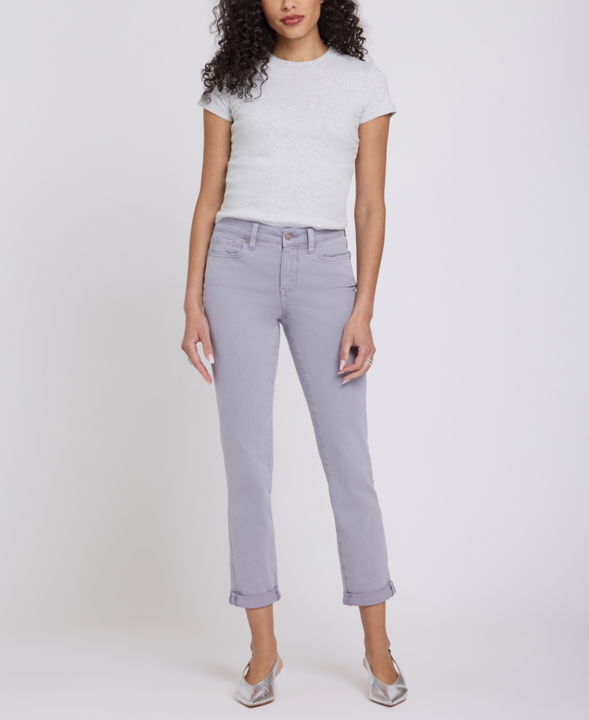 Click here for Nydj Womens Sheri Slim Ankle Jeans with Roll Cuff... prices