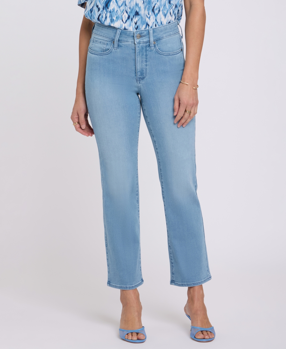 Click here for Nydj Womens Marilyn Straight Ankle Jeans - Lustre prices