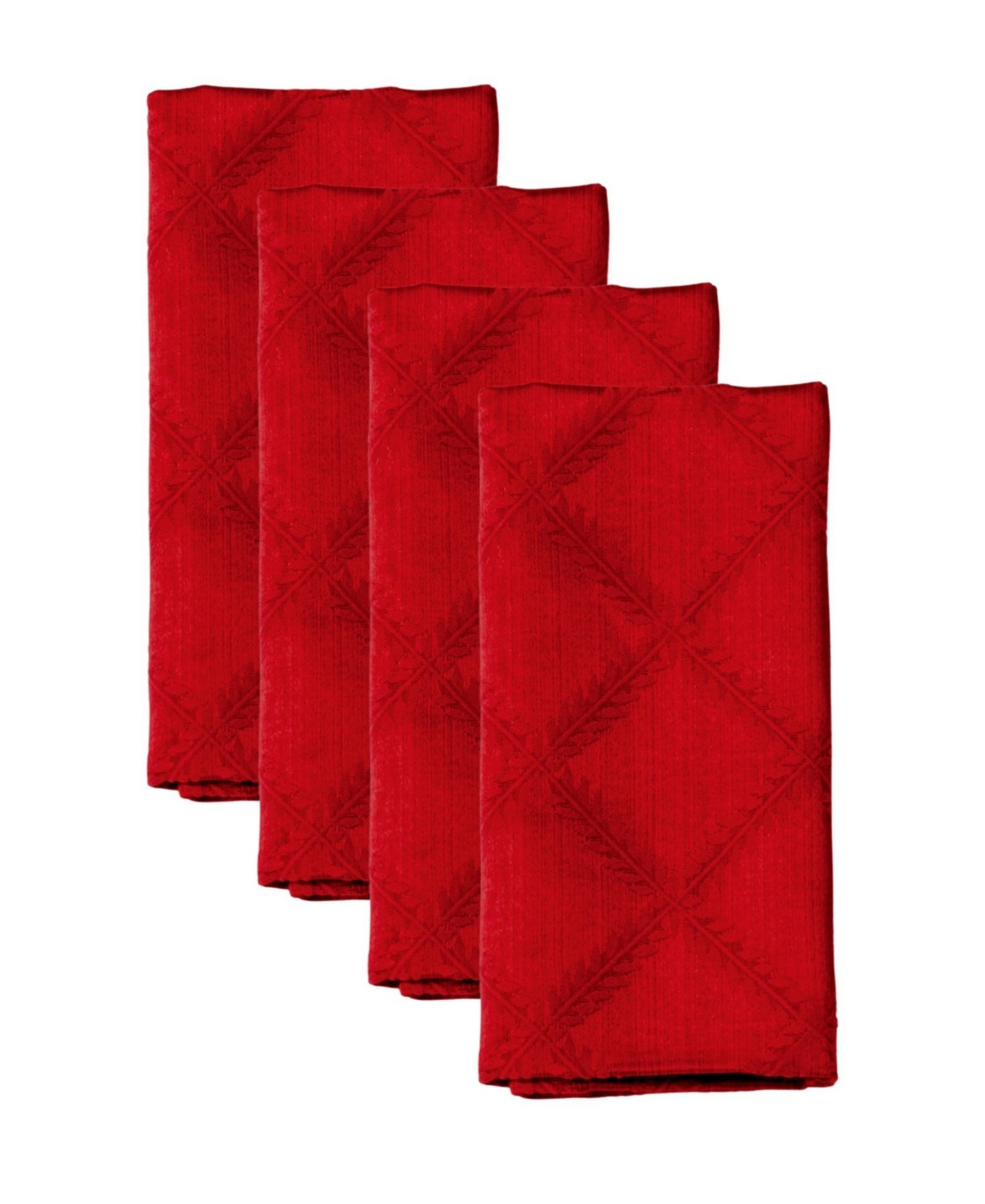 Click here for Lenox Laurel Leaf Napkins  Set of 4 - Red prices
