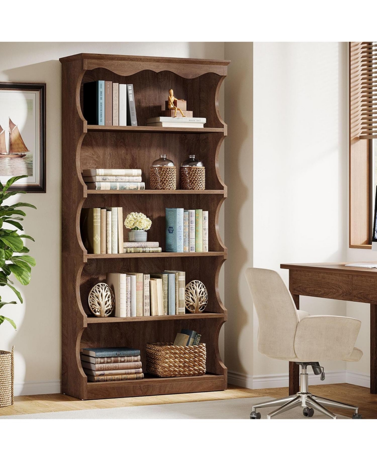 Click here for Tribesigns 70-Inch Tall Bookcase  5-Tier Open Book... prices