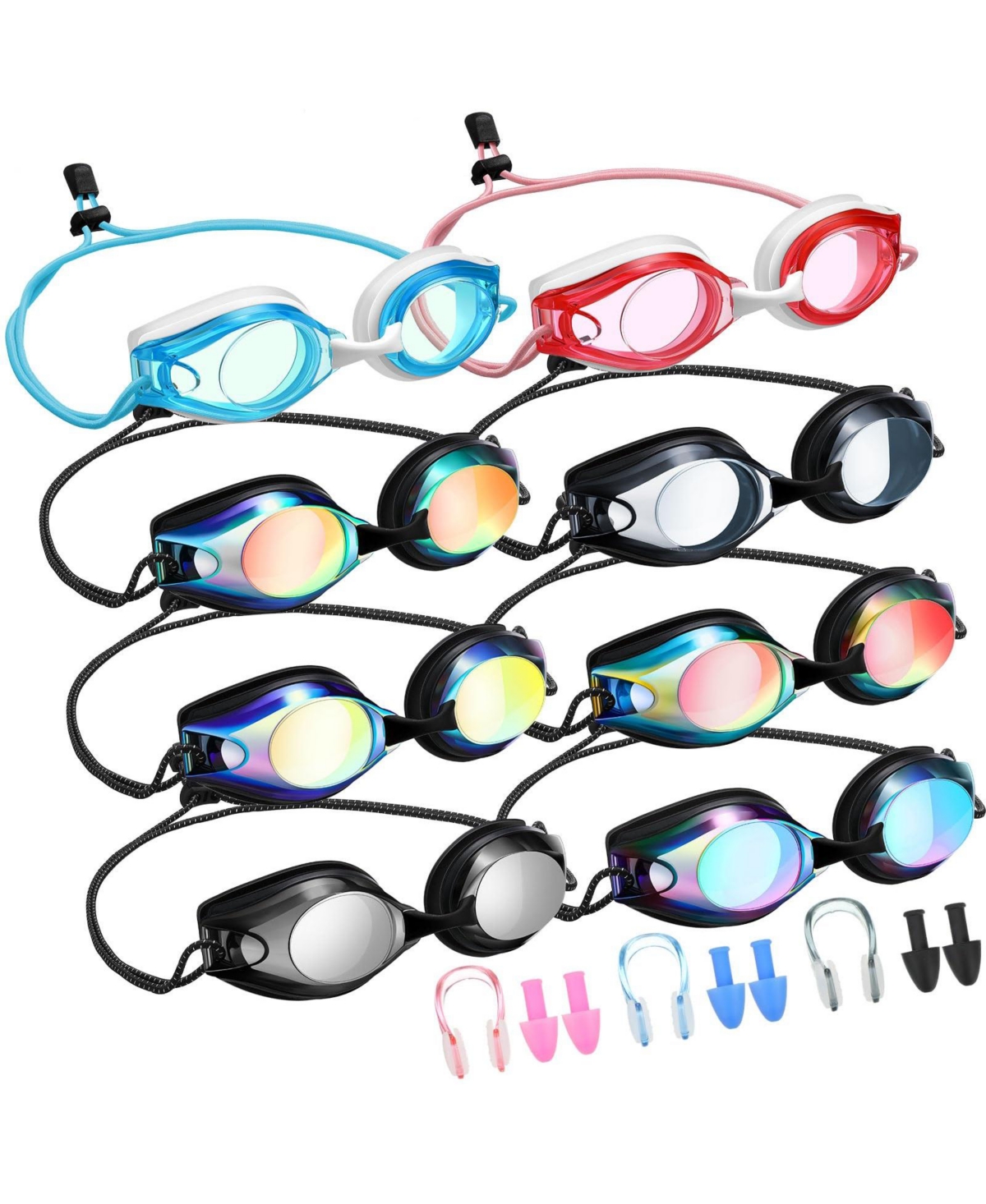 Click here for Gnuadz 8pc Swim Goggles Anti Fog Silicone Ear Plug... prices