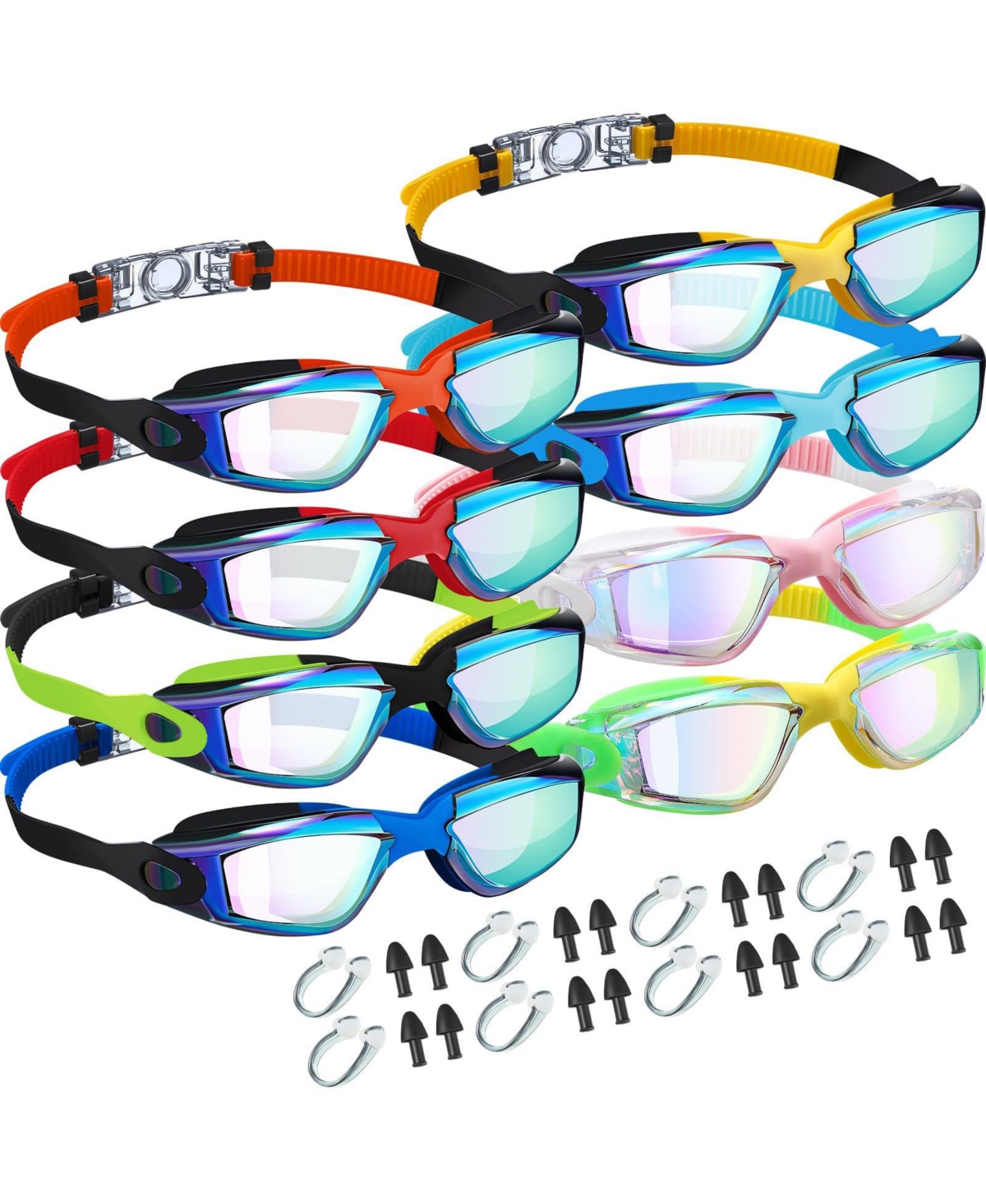 Click here for Gnuadz 8pc Swim Goggles Anti Fog Silicone Ear Plug... prices