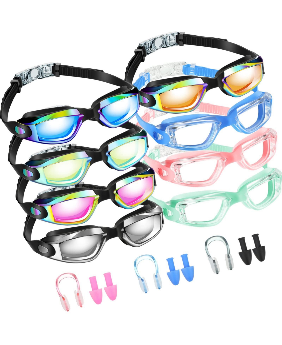 Click here for Gnuadz 8pc Swim Goggles Anti Fog Silicone Ear Plug... prices