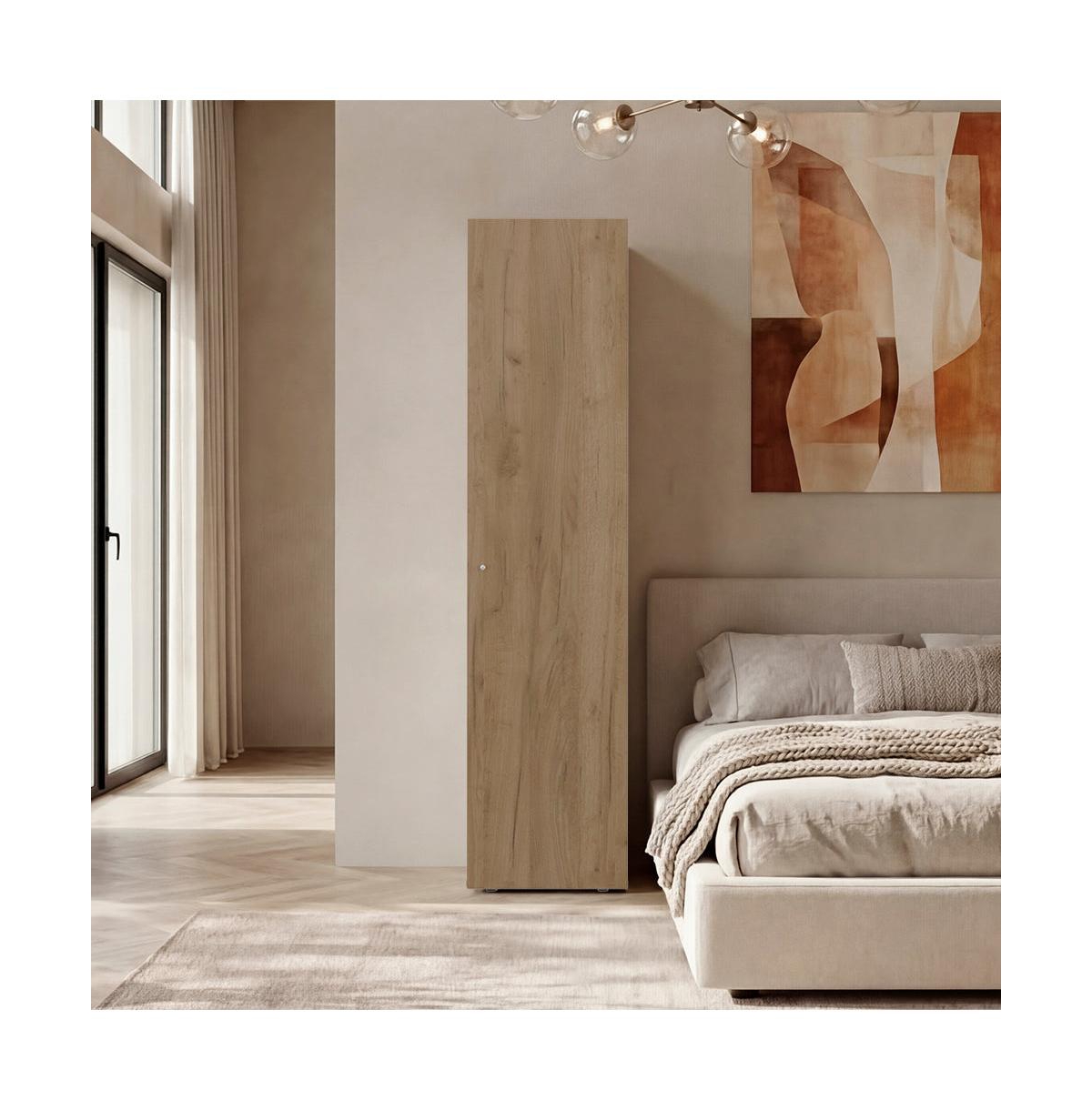 Click here for Depot E-shop Kotlik 1 Door Wardrobe 67 H with Vert... prices