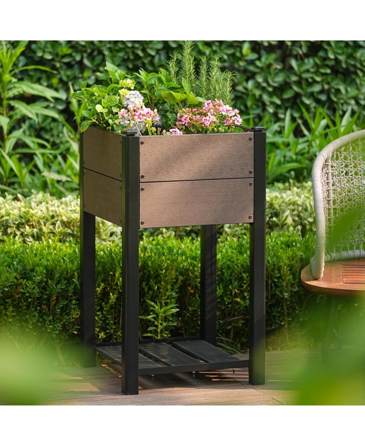 Click here for Xo 19 x 33 Hdpe Raised Garden Bed with Legs and Sh... prices
