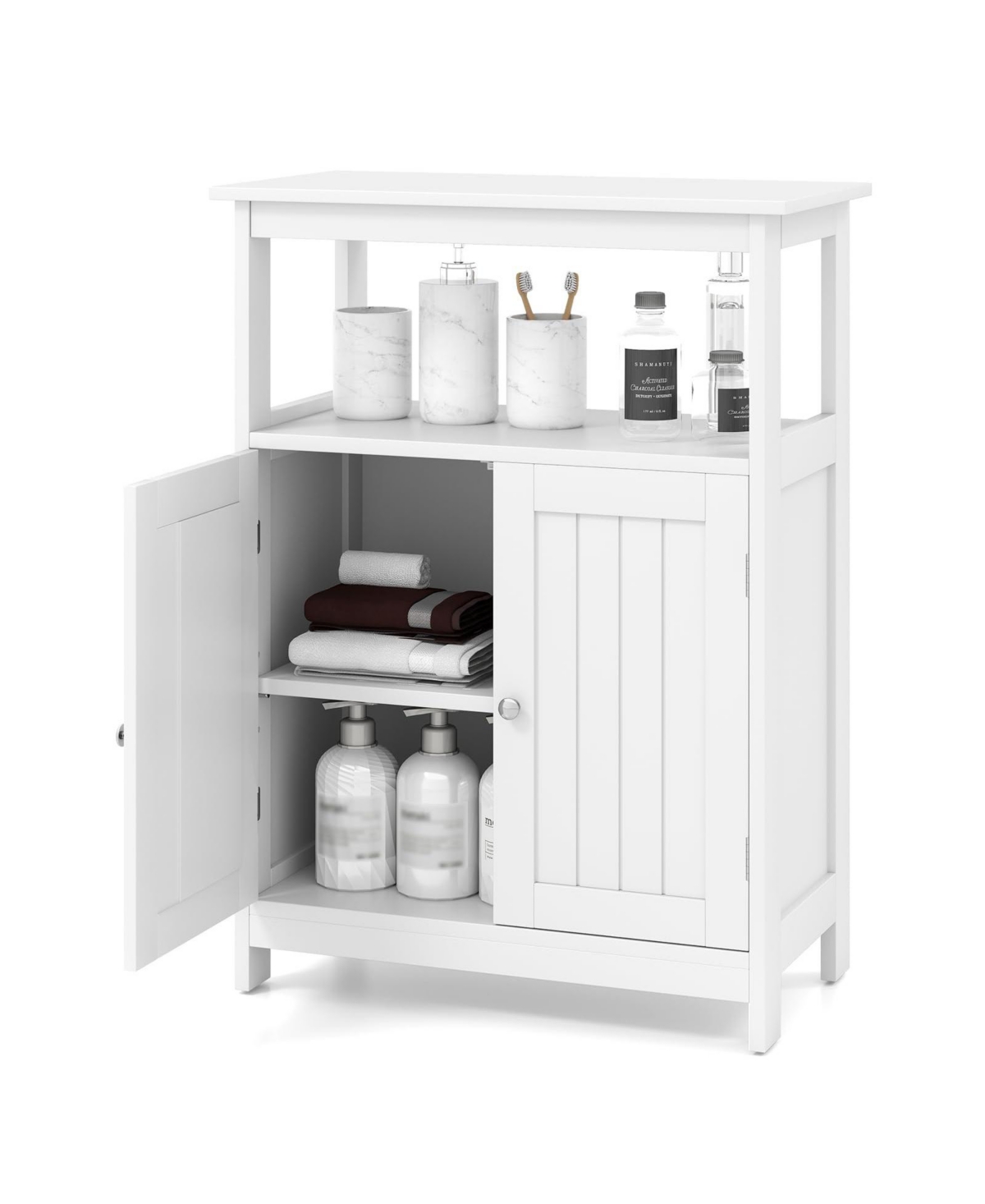 Click here for Volenca Bathroom Floor Cabinet Freestanding Storag... prices