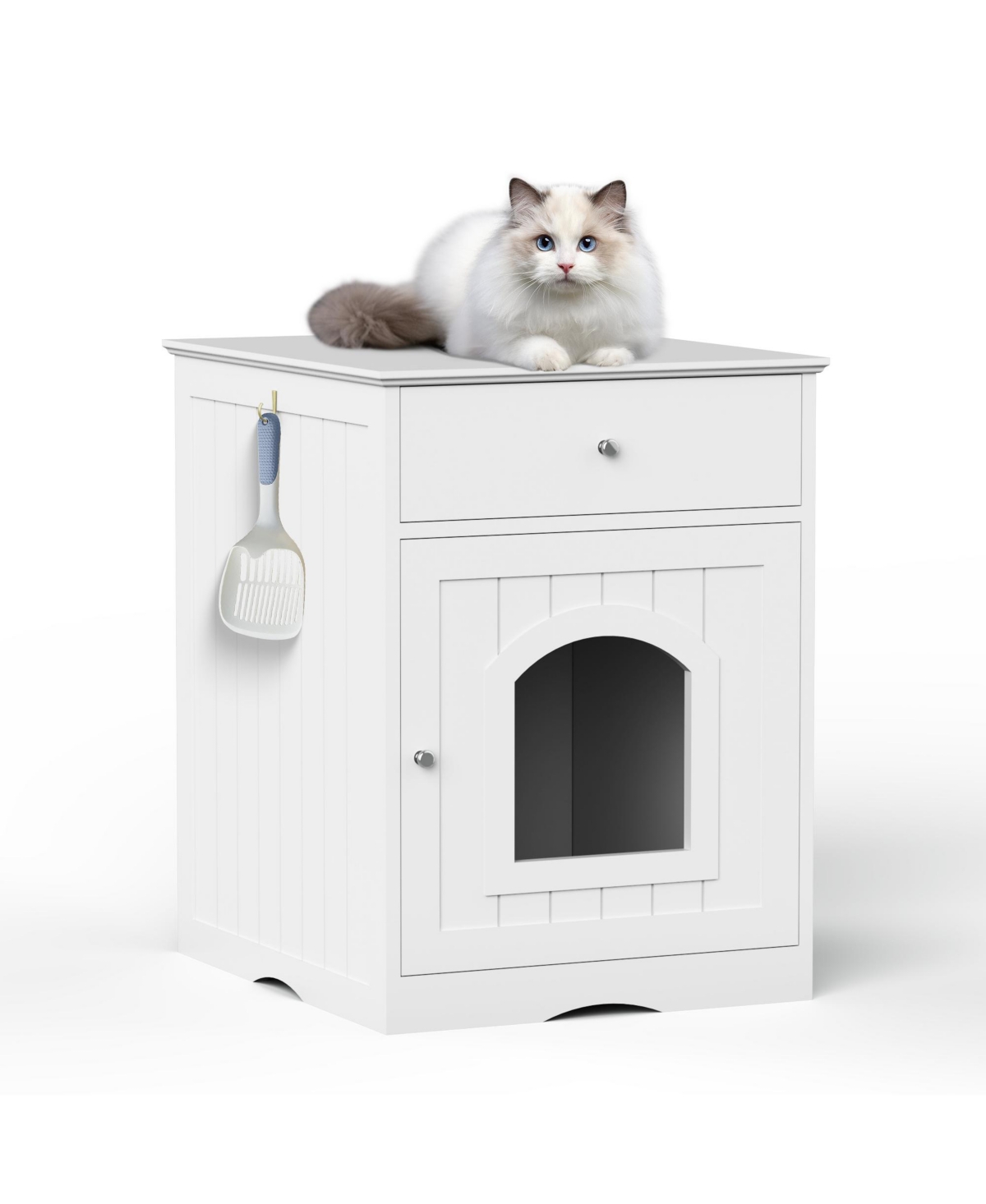 Click here for Cesicia Wood Pet House Cat Litter Box Enclosure In... prices