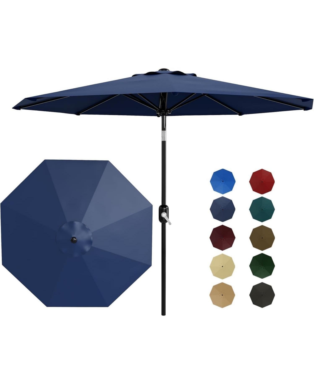 Click here for Xo 9 Ft Patio Umbrella with Crank Lift  Outdoor Ma... prices