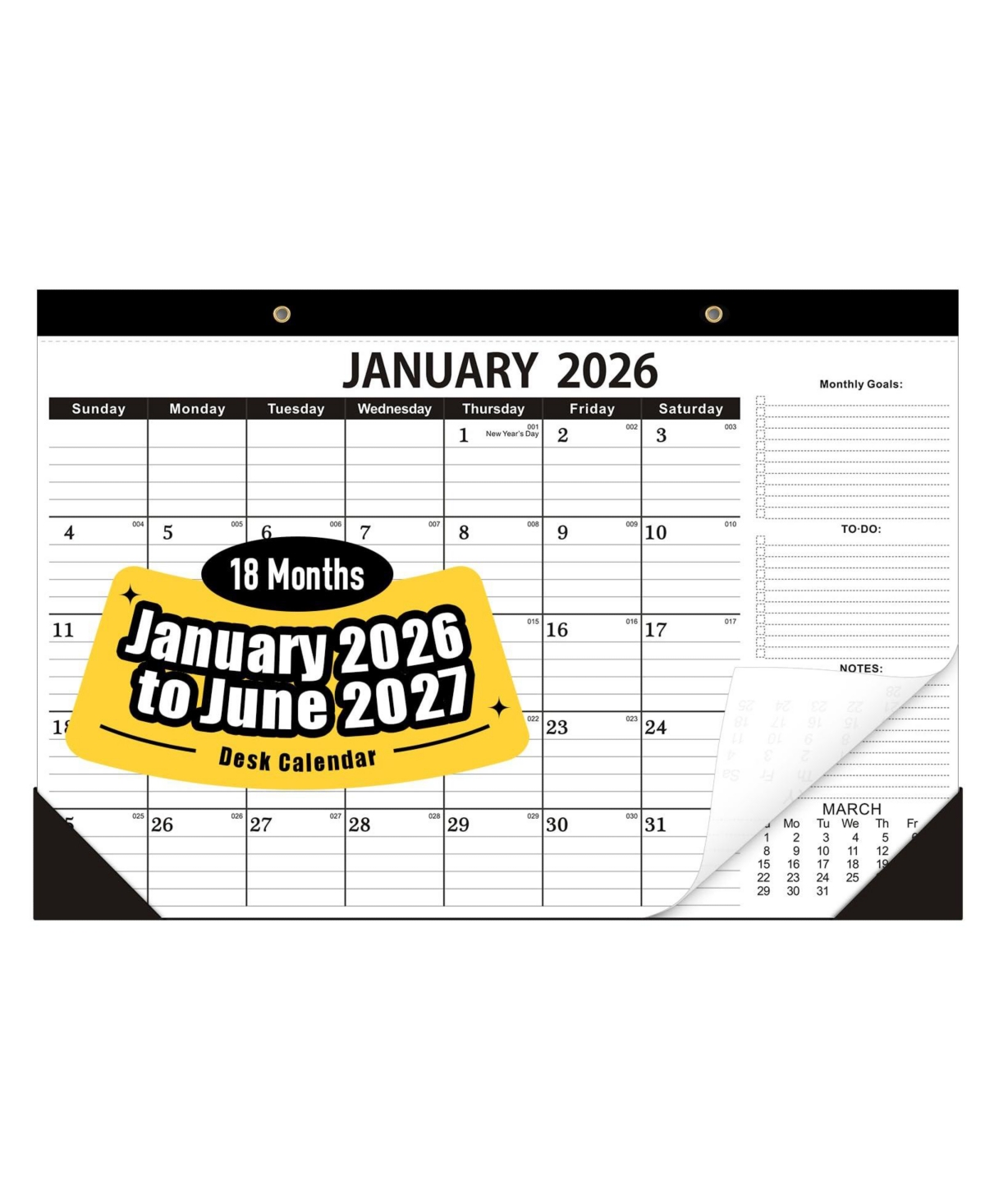 Click here for Gnuadz Desk Calendar 2026-2027 18 Months Home Scho... prices