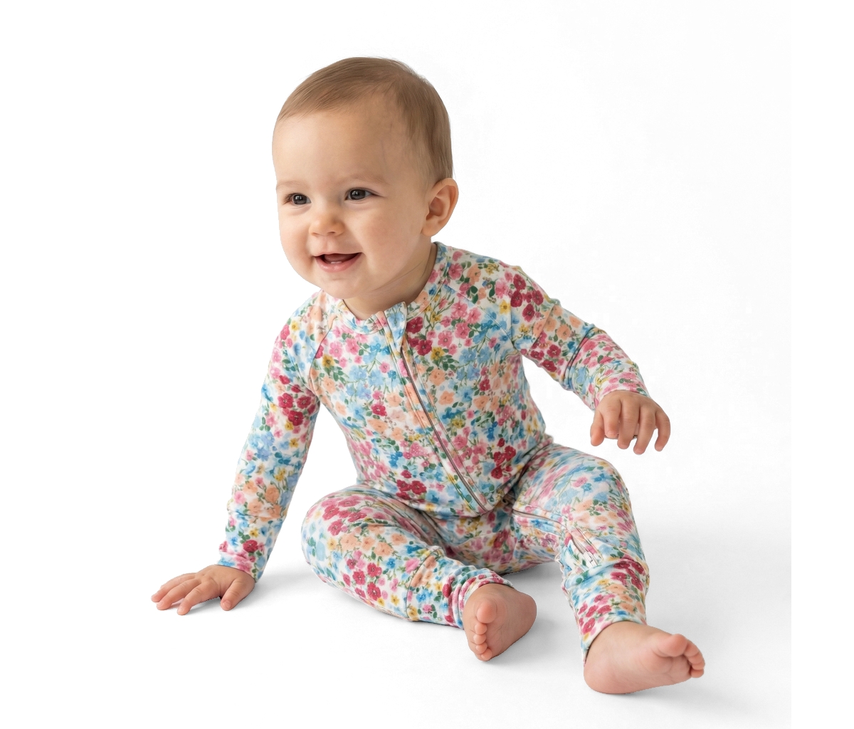 Click here for Motette Baby Girls Petal Parade Sleeper - Floral prices
