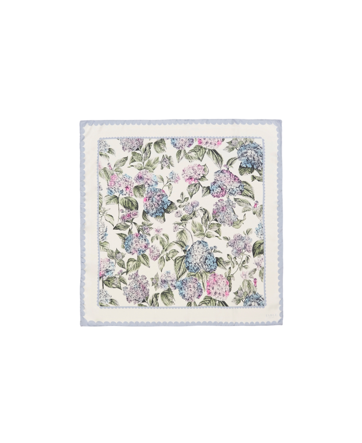 Click here for Fable England Womens Hydrangea Square Scarf - Blue prices