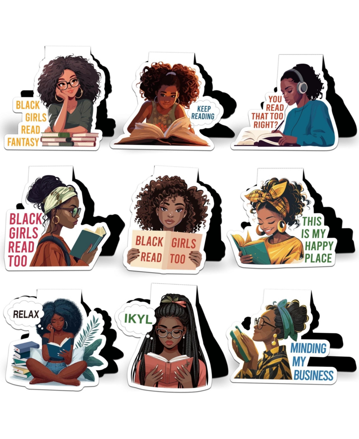 Click here for Gnuadz Reading Bookmarks Black Women Magnetic Clip... prices