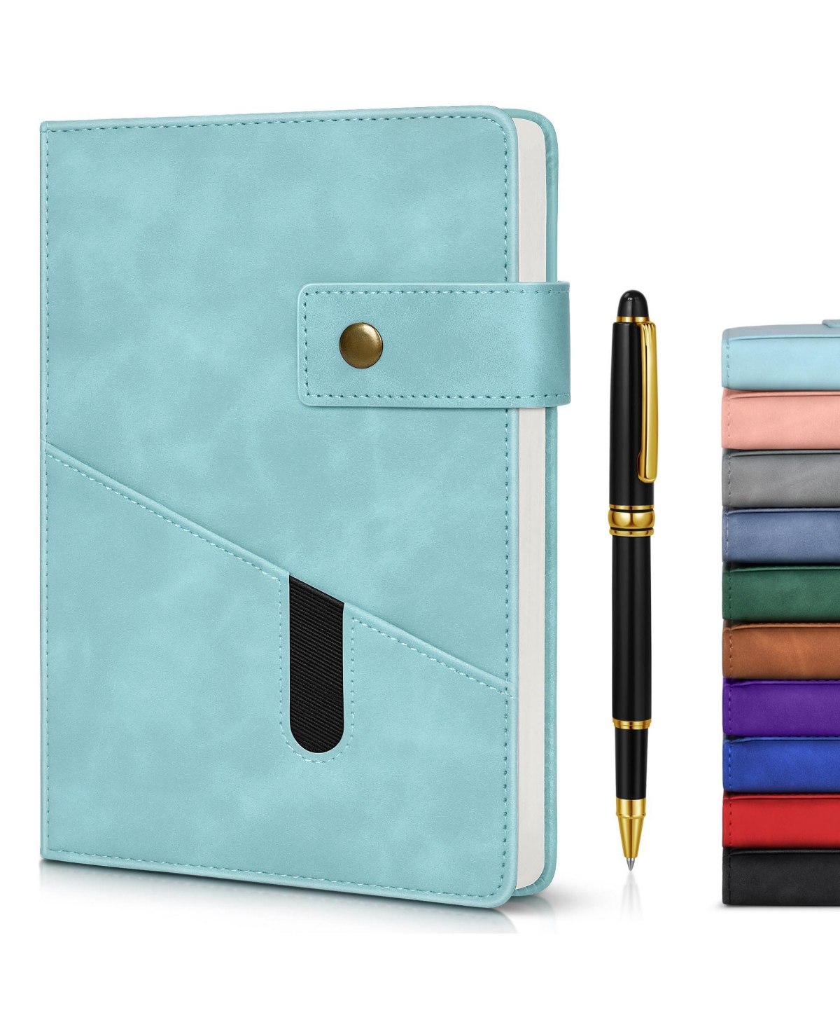 Click here for Gnuadz Leather Journal Notebook With Pen Hardcover... prices