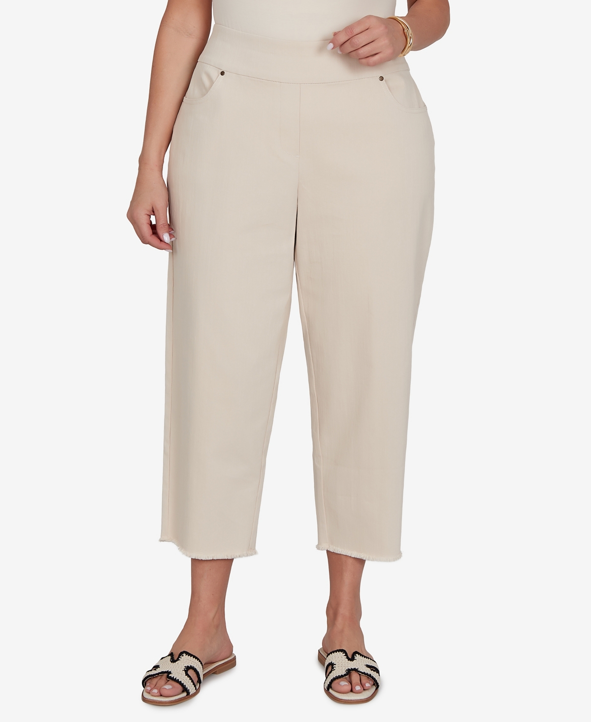 Click here for Alfred Dunner Plus Size Camden Market Natural Supe... prices