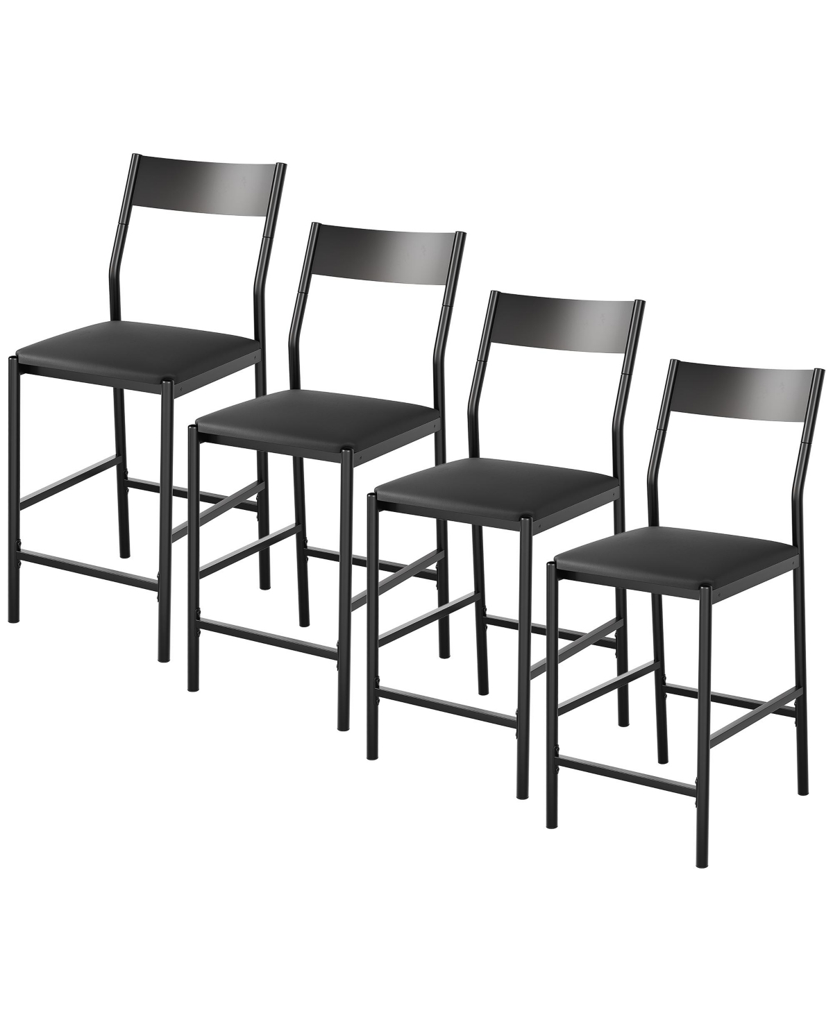 Click here for homfan 2/4 Pack 24 Counter Height Bar Stools  Pu L... prices