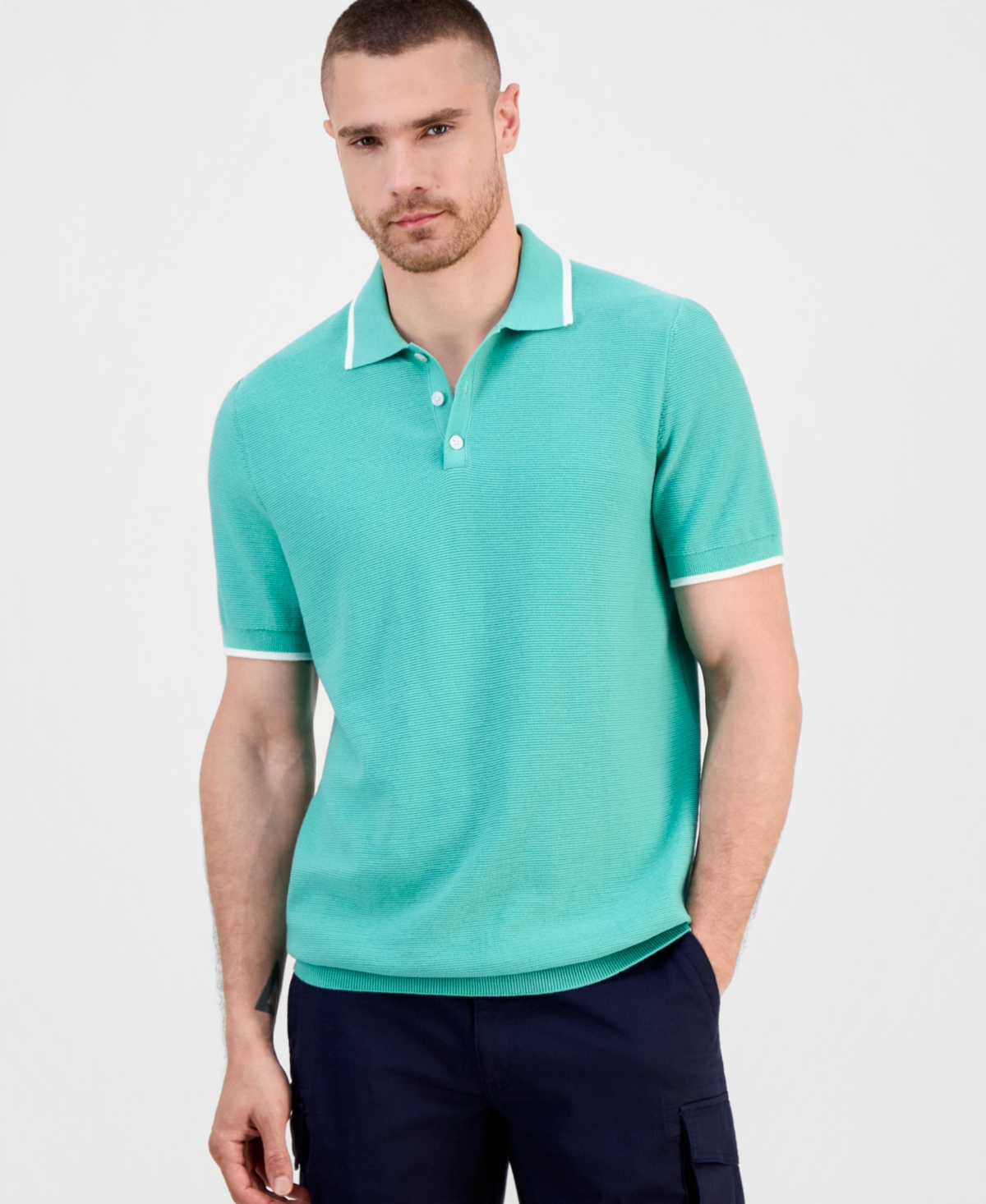 Click here for Club Room Mens Tipped Polo Shirt  Macys Exclusive... prices
