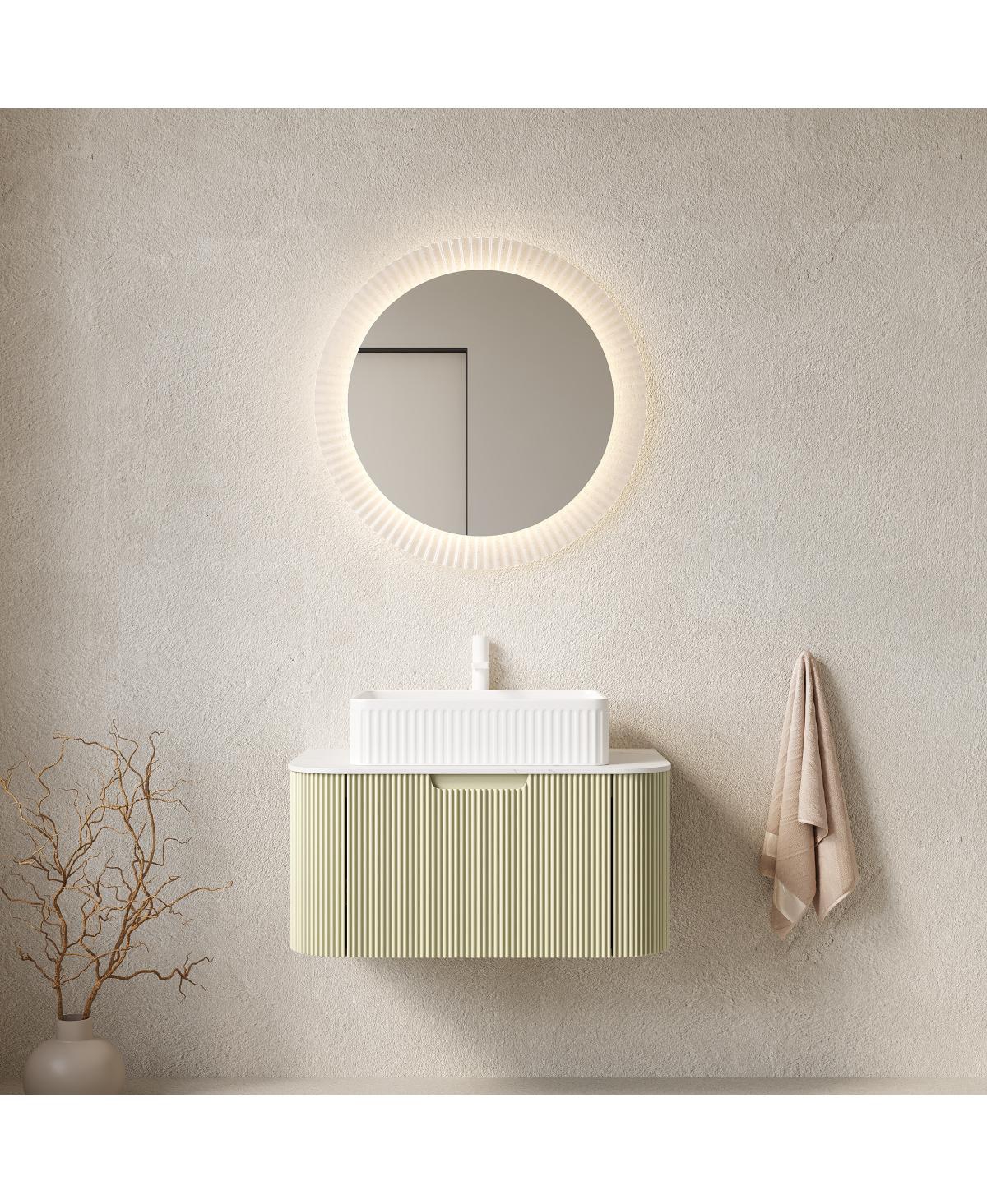 Click here for Sillysis Light Green Wall Mounted Bathroom Vanity... prices