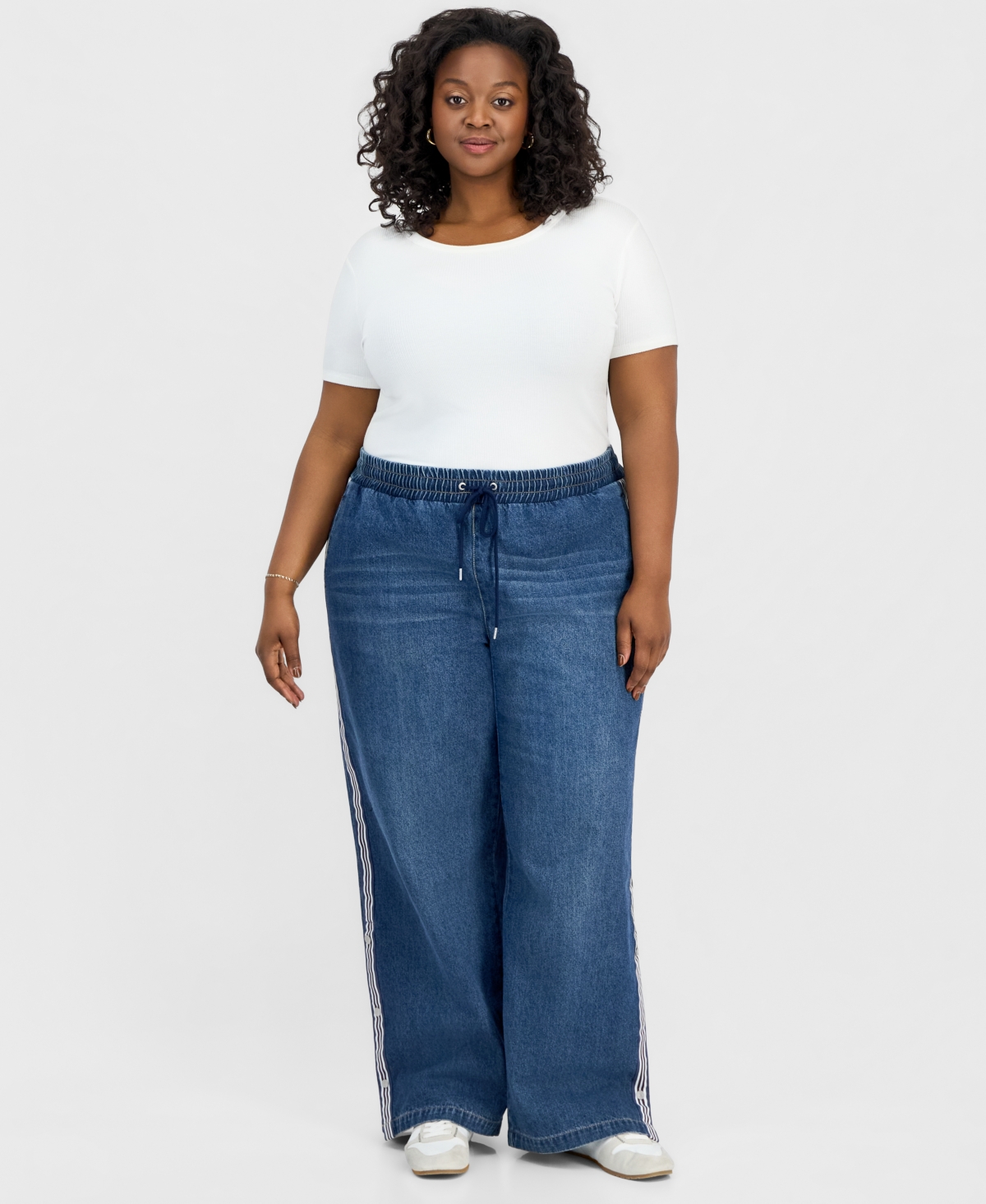 Click here for Madden Girl Trendy Plus Size Side-Striped Breakawa... prices