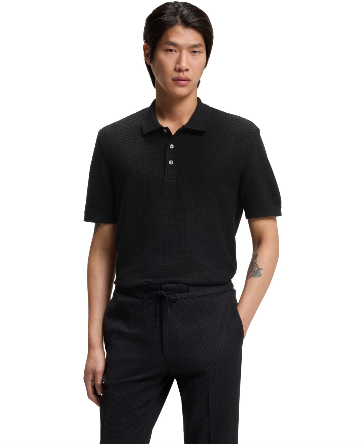 Click here for Boss by Hugo Boss Mens Mercerized Cotton Basket We... prices