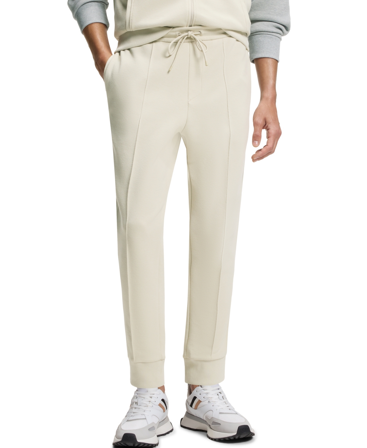 Click here for Boss by Hugo Boss Mens Piped-Detail Cotton-Blend T... prices