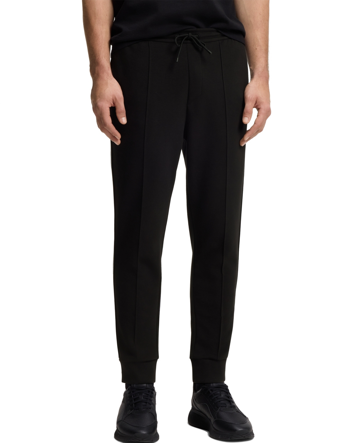 Click here for Boss by Hugo Boss Mens Piped-Detail Cotton-Blend T... prices