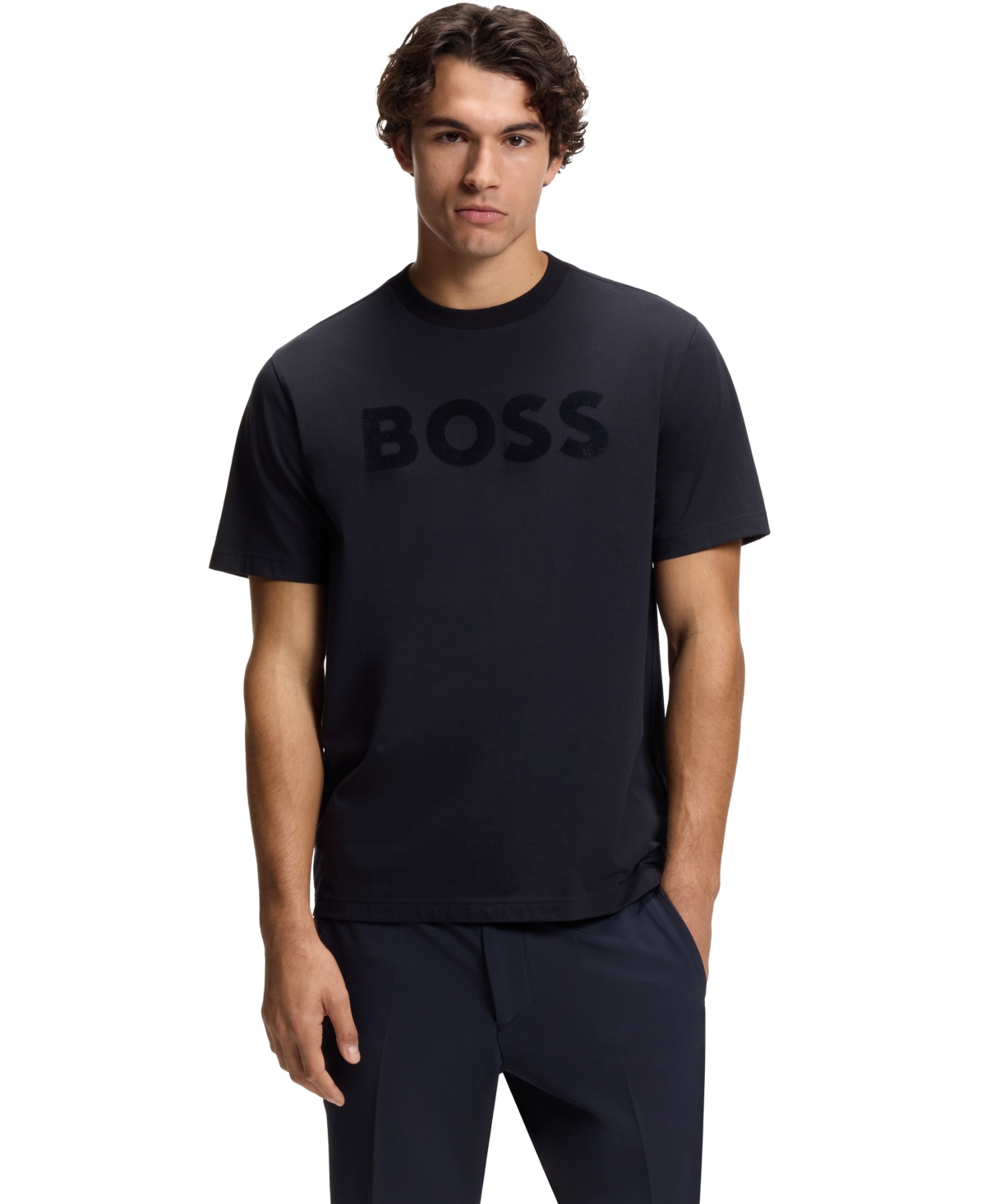 Click here for Boss by Hugo Boss Mens Stretch Cotton Relaxed-Fit... prices