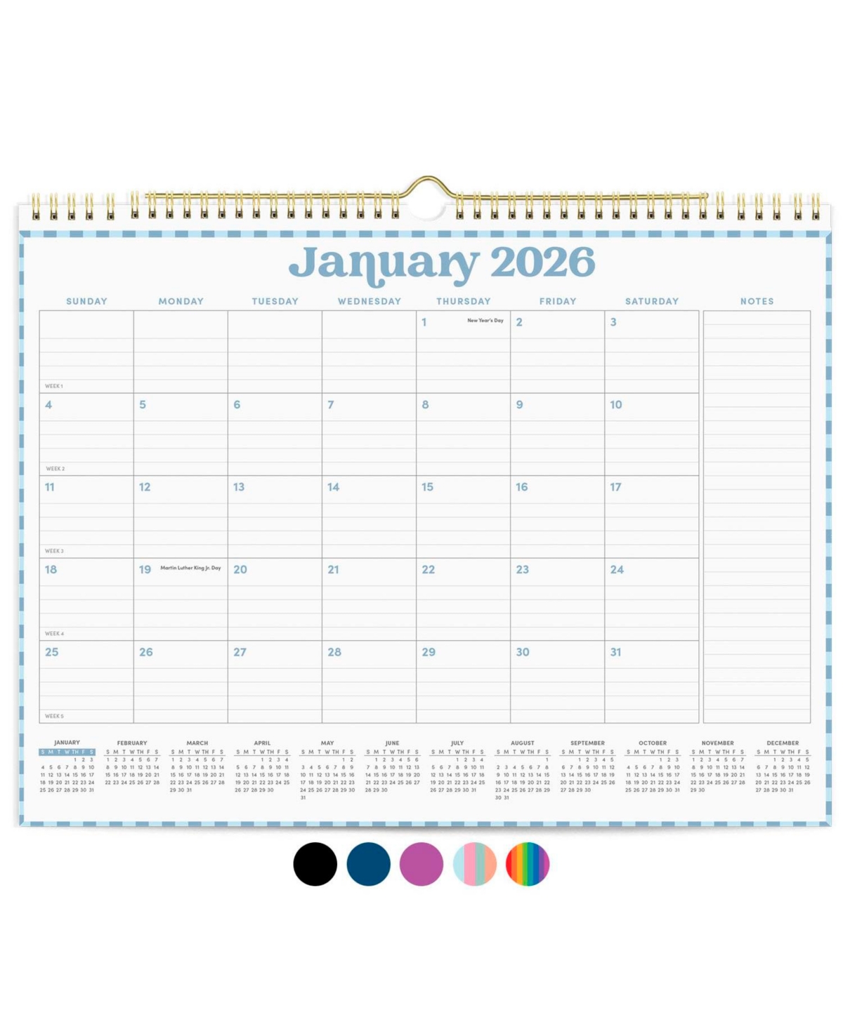 Click here for Gnuadz 2026 Calendar 12 Months Minimalist Pastel W... prices