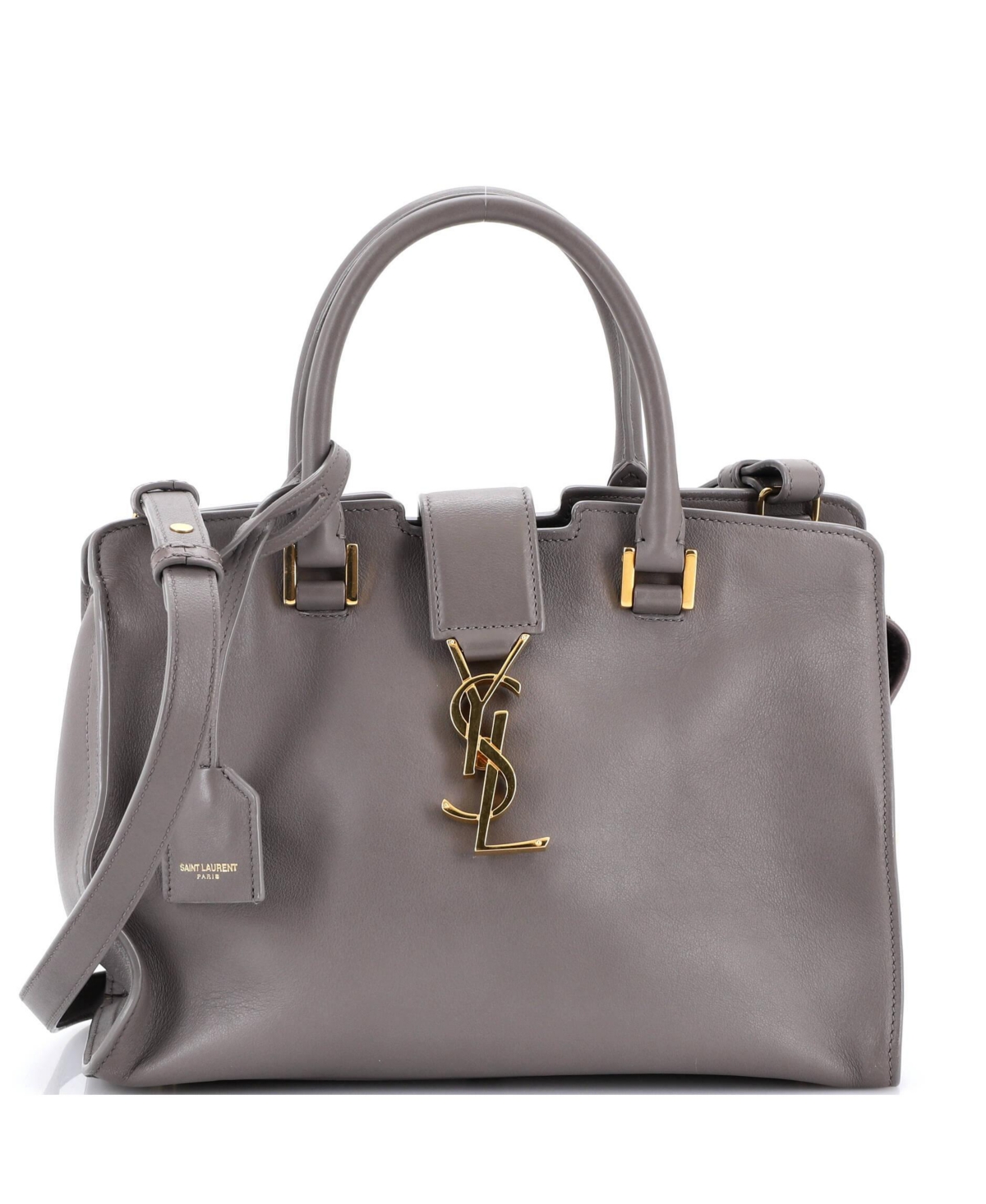 Click here for Pre-Owned Saint Laurent Baby Monogram Cabas Leathe... prices