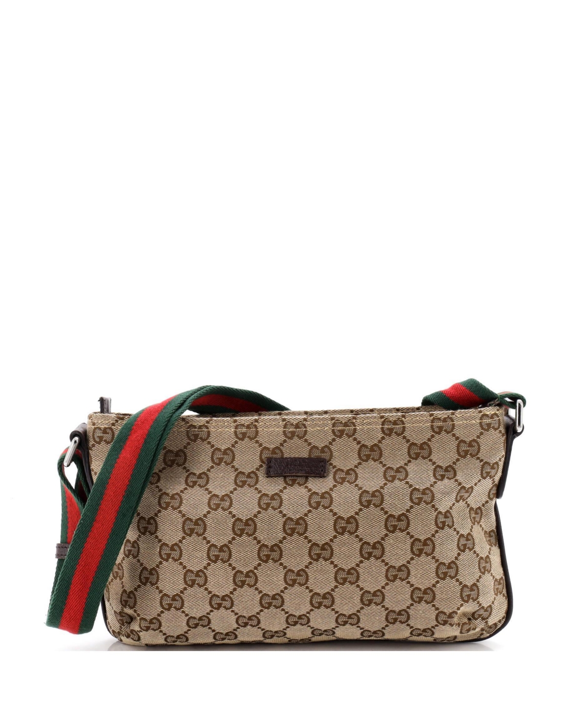 Click here for Pre-Owned Gucci Small Web Strap Messenger Bag Gg C... prices