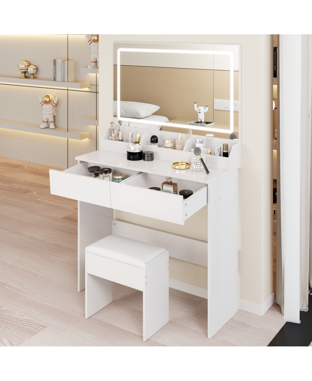 Click here for Streamdale Furniture 31 x 20 Led Vanity Table with... prices