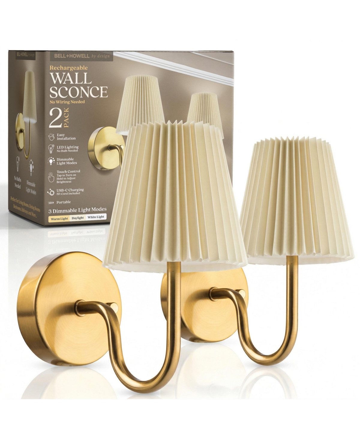 Click here for Bell + Howell Set of 2 Accord Pleat Shade Dimmable... prices