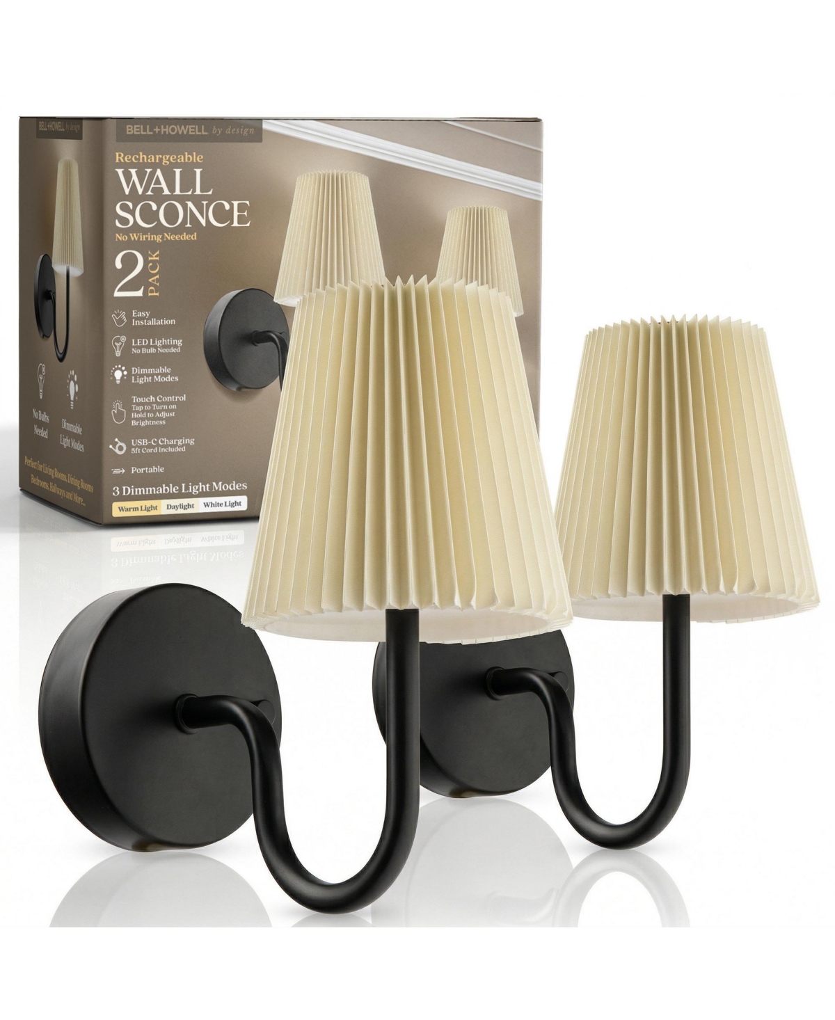 Click here for Bell + Howell Set of 2 Accord Pleat Shade Dimmable... prices