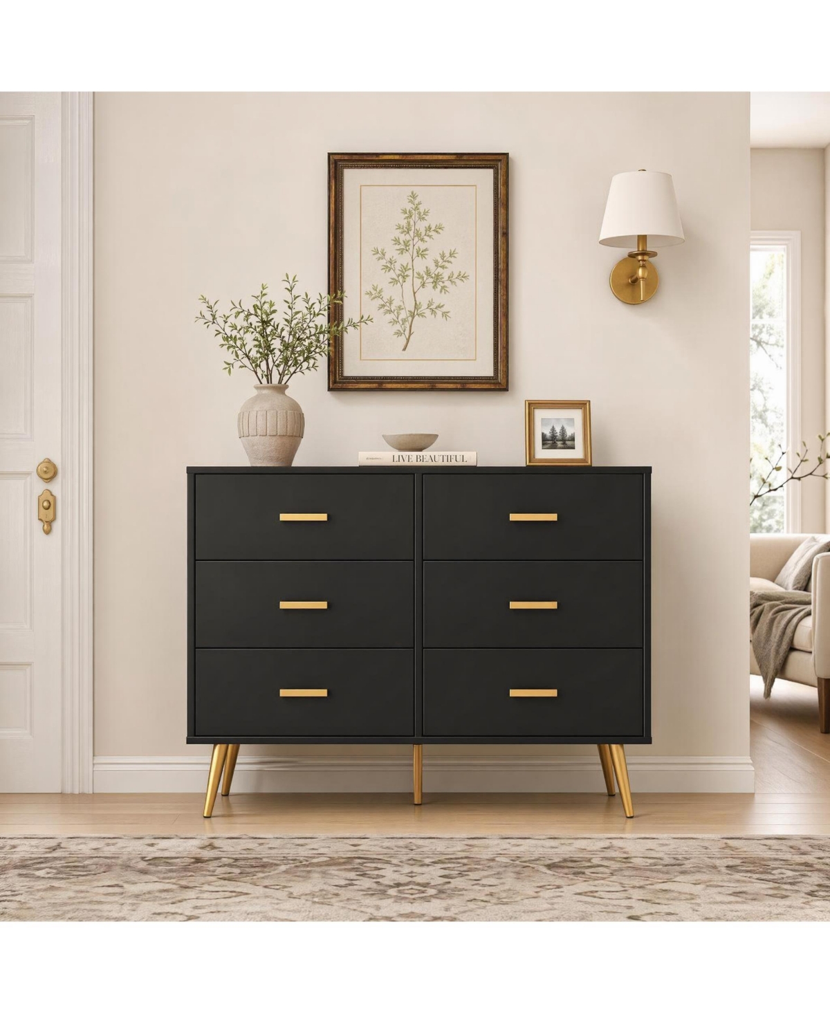 Click here for homfan 6-Drawer Dresser for Bedroom  Cabinet with... prices