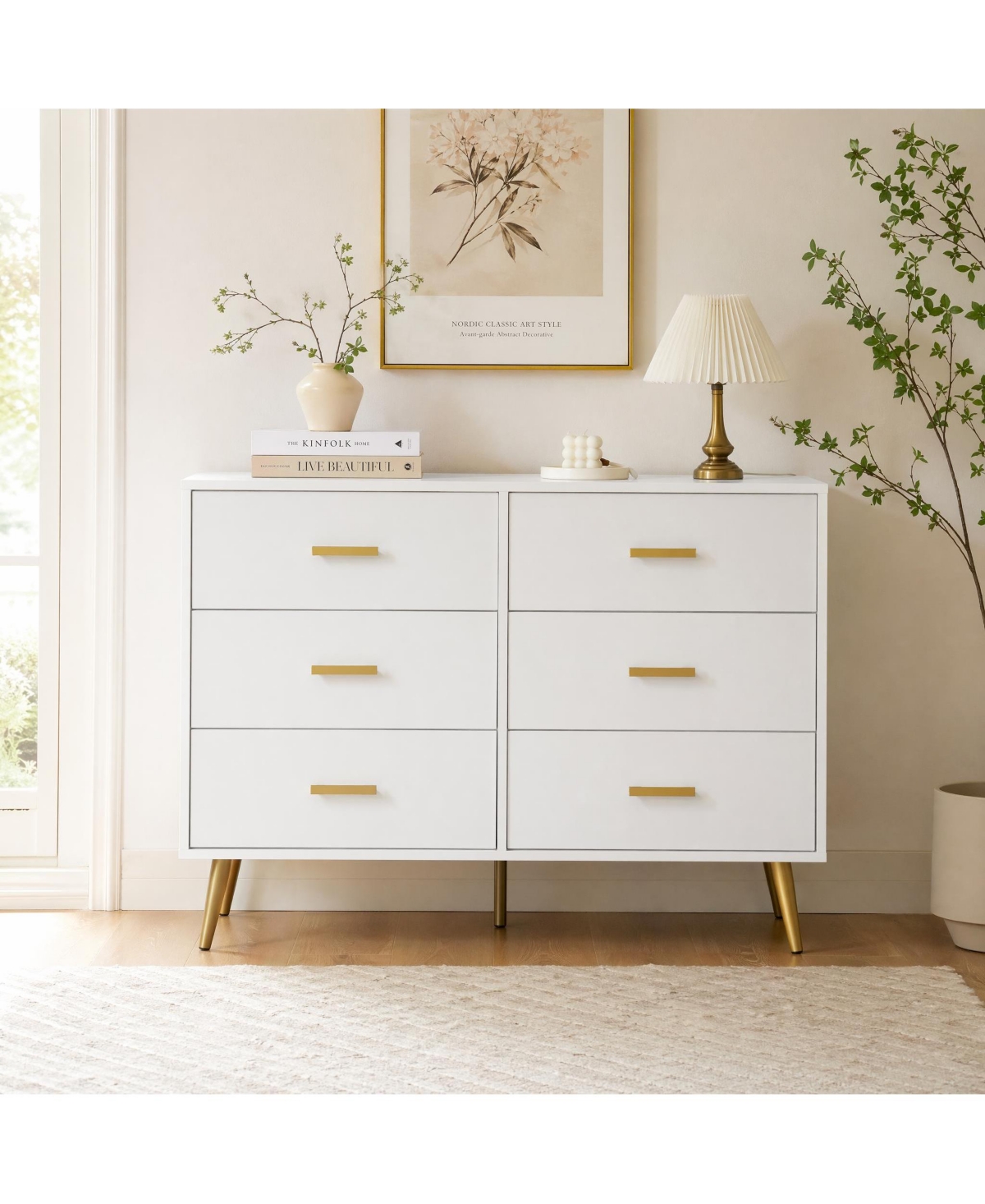 Click here for homfan 6-Drawer Dresser for Bedroom  Cabinet with... prices
