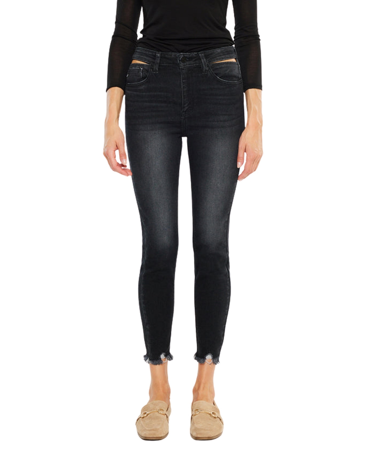 Click here for KanCan Womens Tiara High Rise Ankle Skinny Jeans -... prices