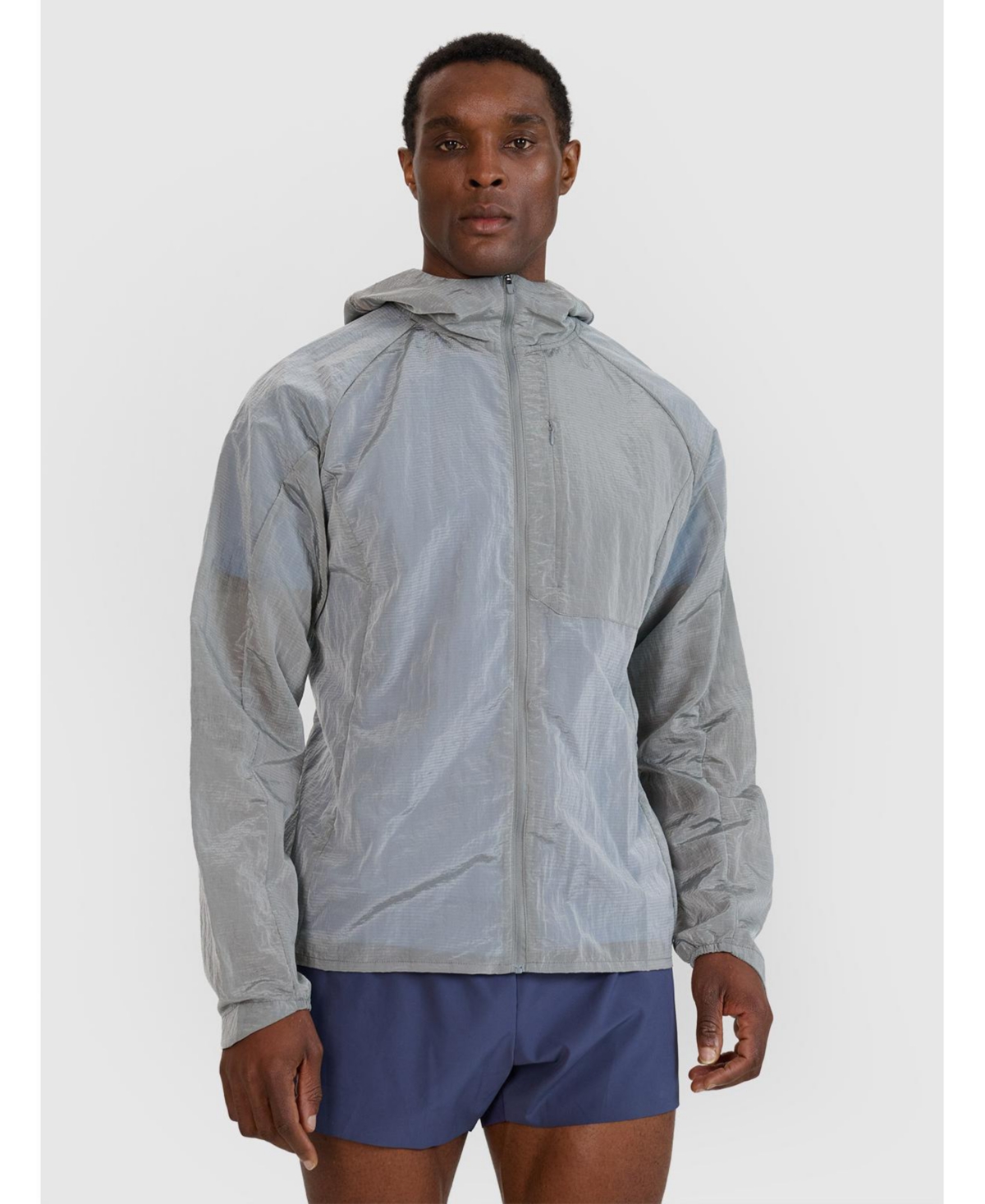 Click here for 4F Mens Running Jacket - Cold light grey prices