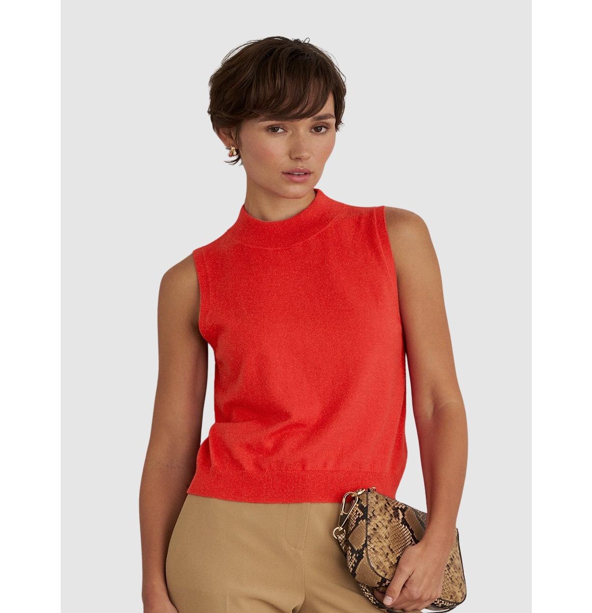 Click here for Hobbs London Womens Priya Knitted Vest - Red prices