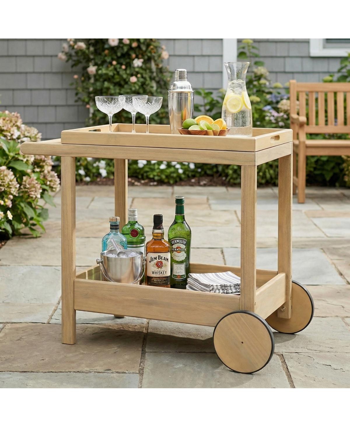 Click here for Streamdale Furniture Saratoga Outdood Rolling Bar... prices