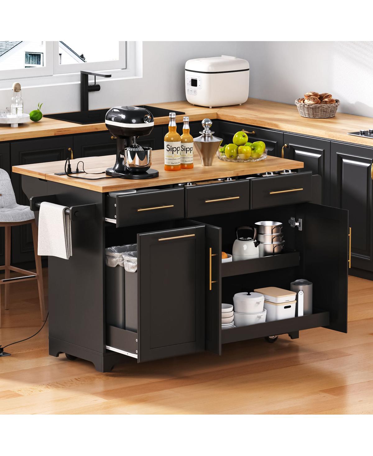 Click here for Streamdale Furniture Streamdale 59.3 Rolling Kitch... prices