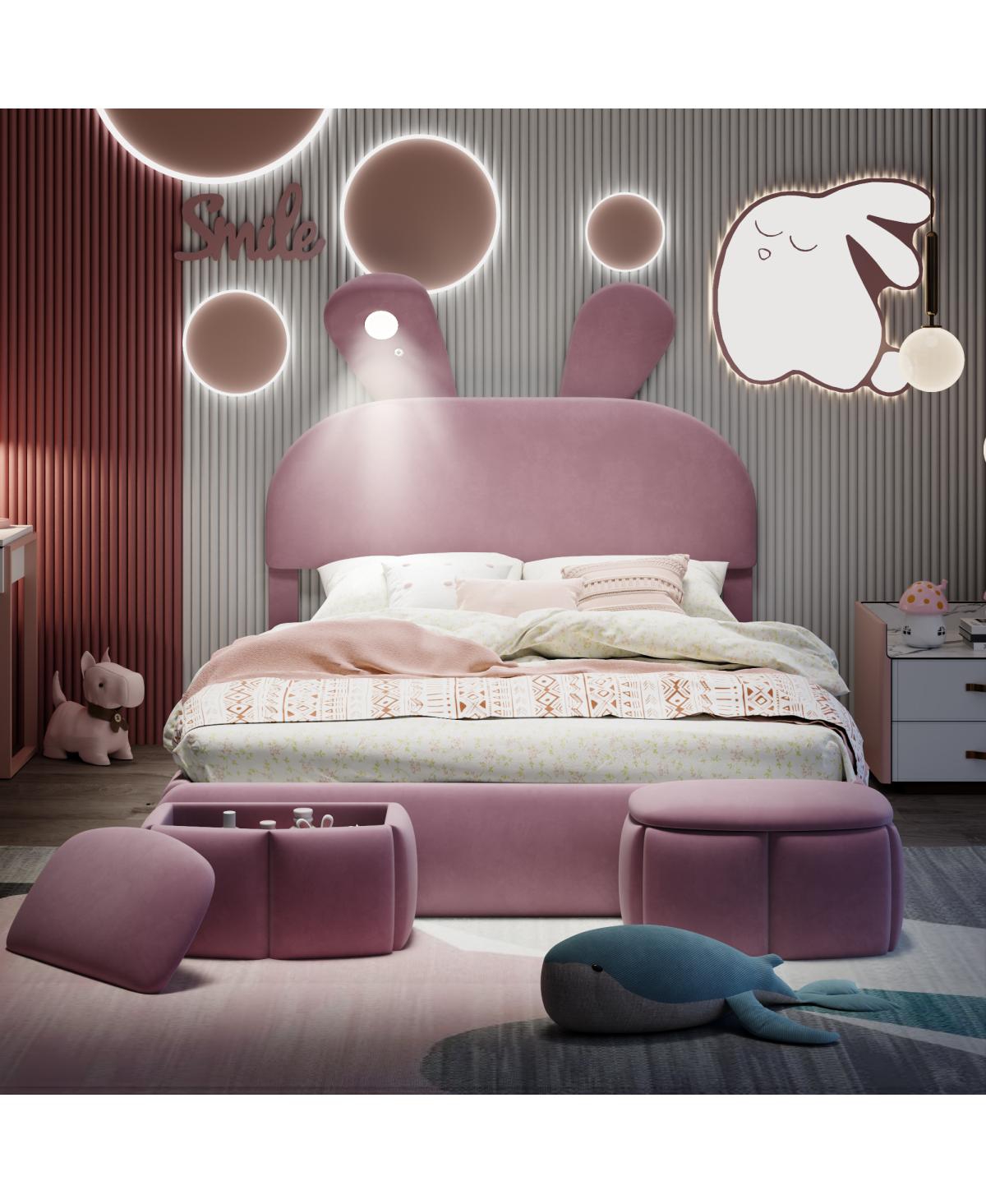 Click here for Streamdale Furniture Upholstered Platform Bed with... prices