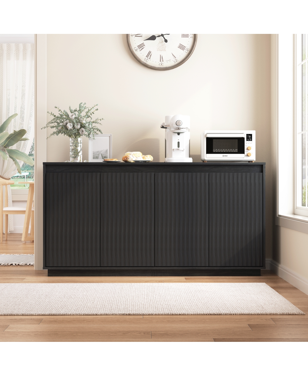 Click here for Streamdale Furniture 4-Door Wood Sideboard Buffet... prices