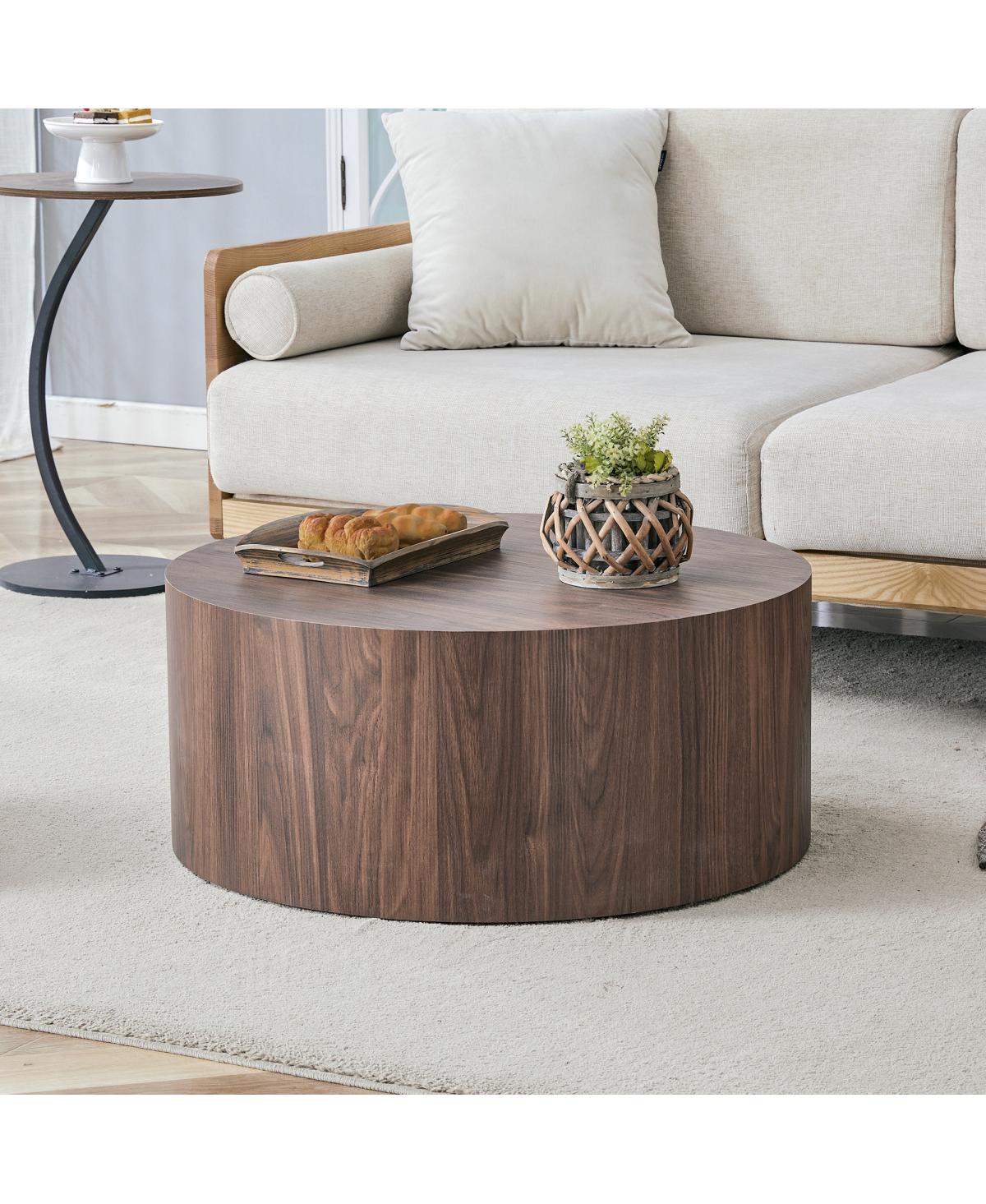 Click here for Streamdale Furniture Simple Deep Walnut Cylindrica... prices
