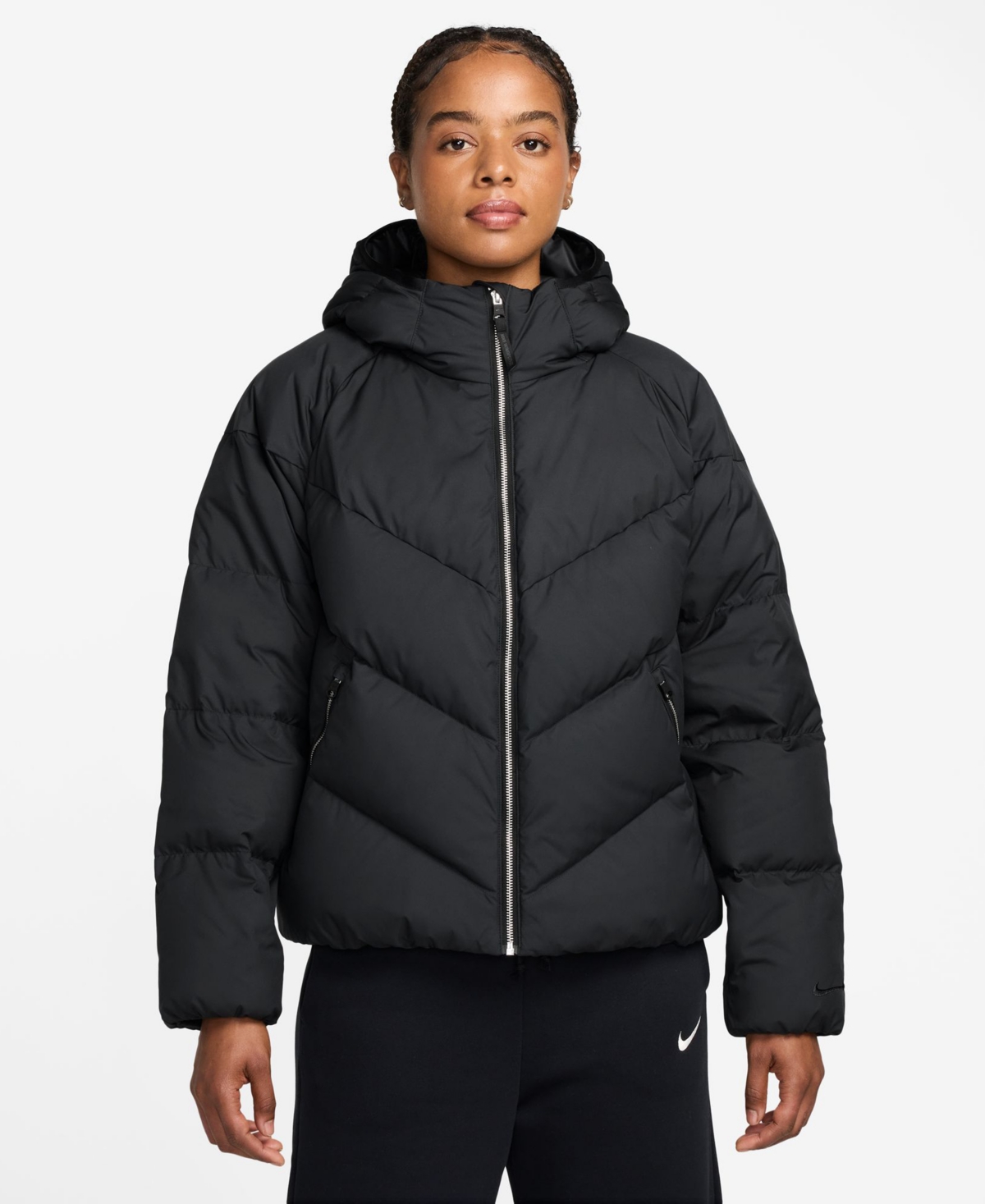 Click here for Nike Womens Sportswear Windpuffer Storm-fit Loose... prices