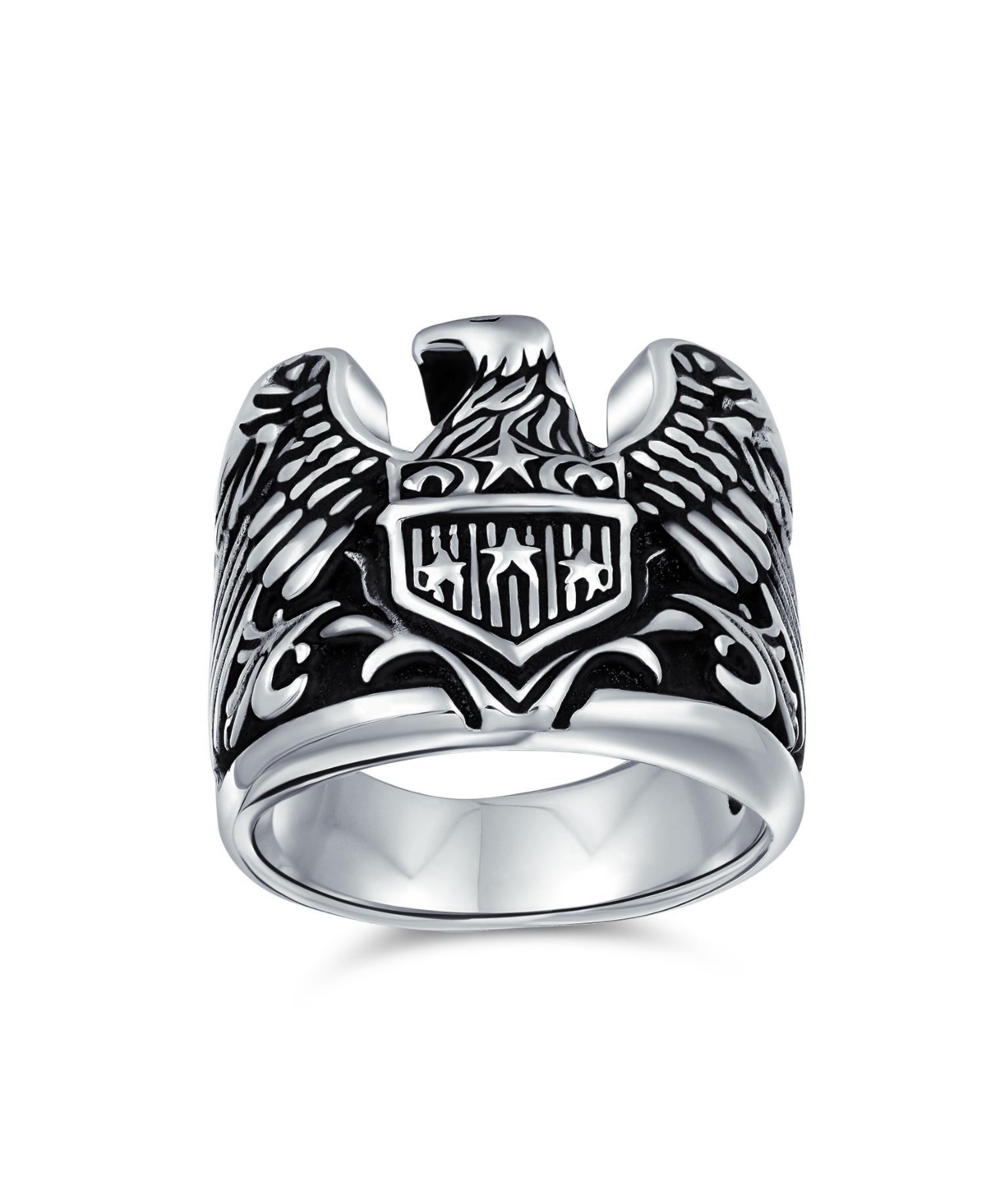 Click here for Bling Jewelry Mens Statement Bald Eagle Signet Rin... prices