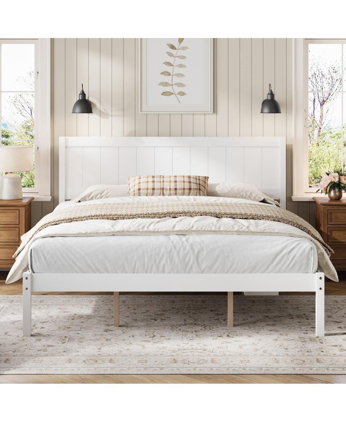 Click here for Streamdale Furniture Bed Frame with Headboard  Woo... prices