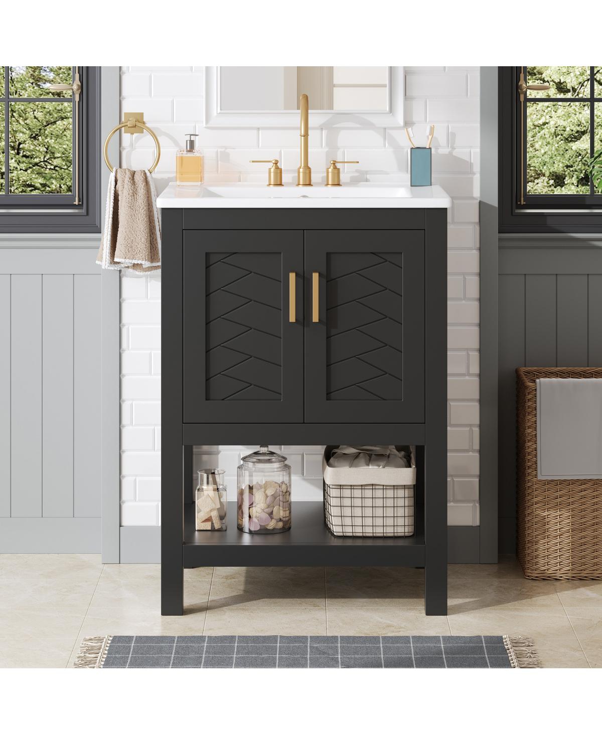 Click here for Sillysis 24 Inch Bathroom Vanity with Sink  Modern... prices