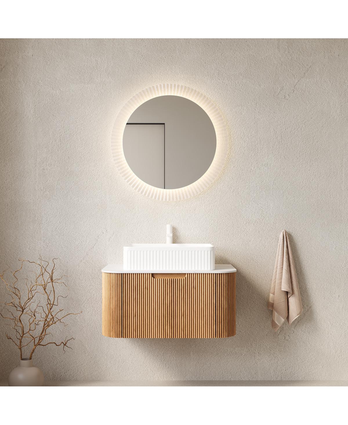 Click here for Sillysis Wall Mounted Bathroom Vanity with Rectang... prices