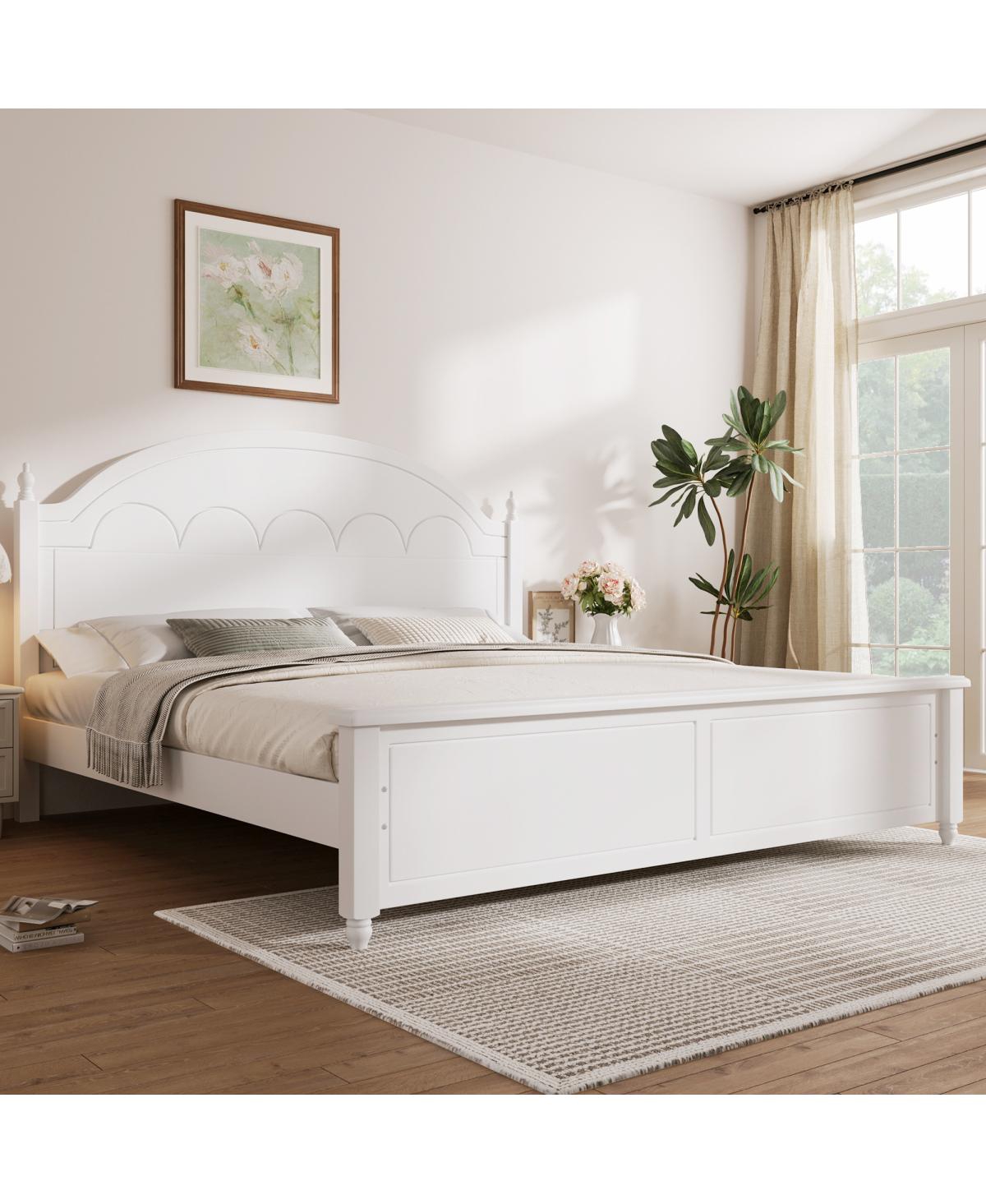 Click here for Streamdale Furniture Wooden Bed Frame with Arched... prices